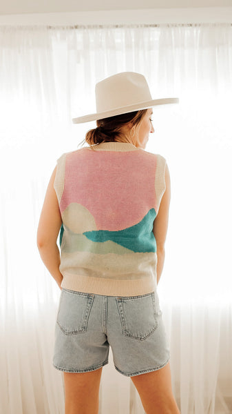 Landscape Knit Vest – ELOISE RAYE
